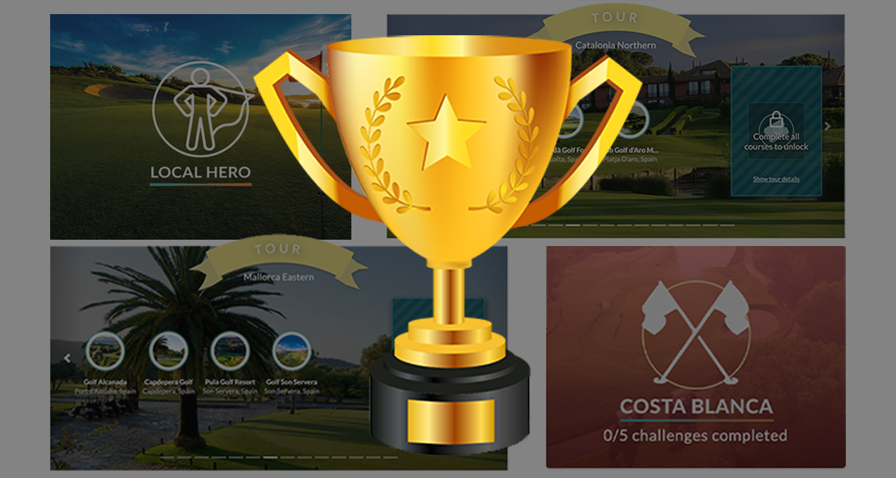Experience gamification when you book your golf rounds